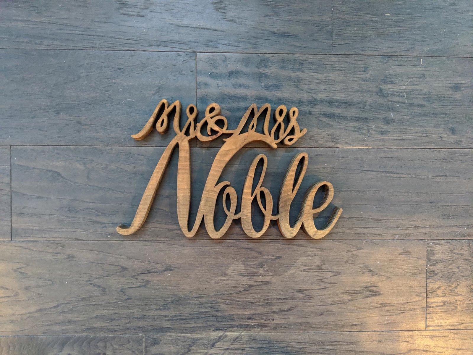 Noble Family Name Sign - Made By Jay Lane