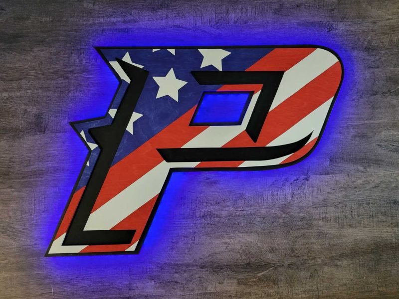 Custom Handmade 3D Wood Logo Signs With LEDs - Made By Jay Lane