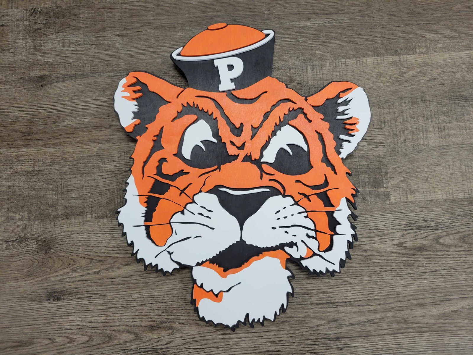 University of the Pacific Tigers Logo Sign w/LEDs - Made By Jay Lane