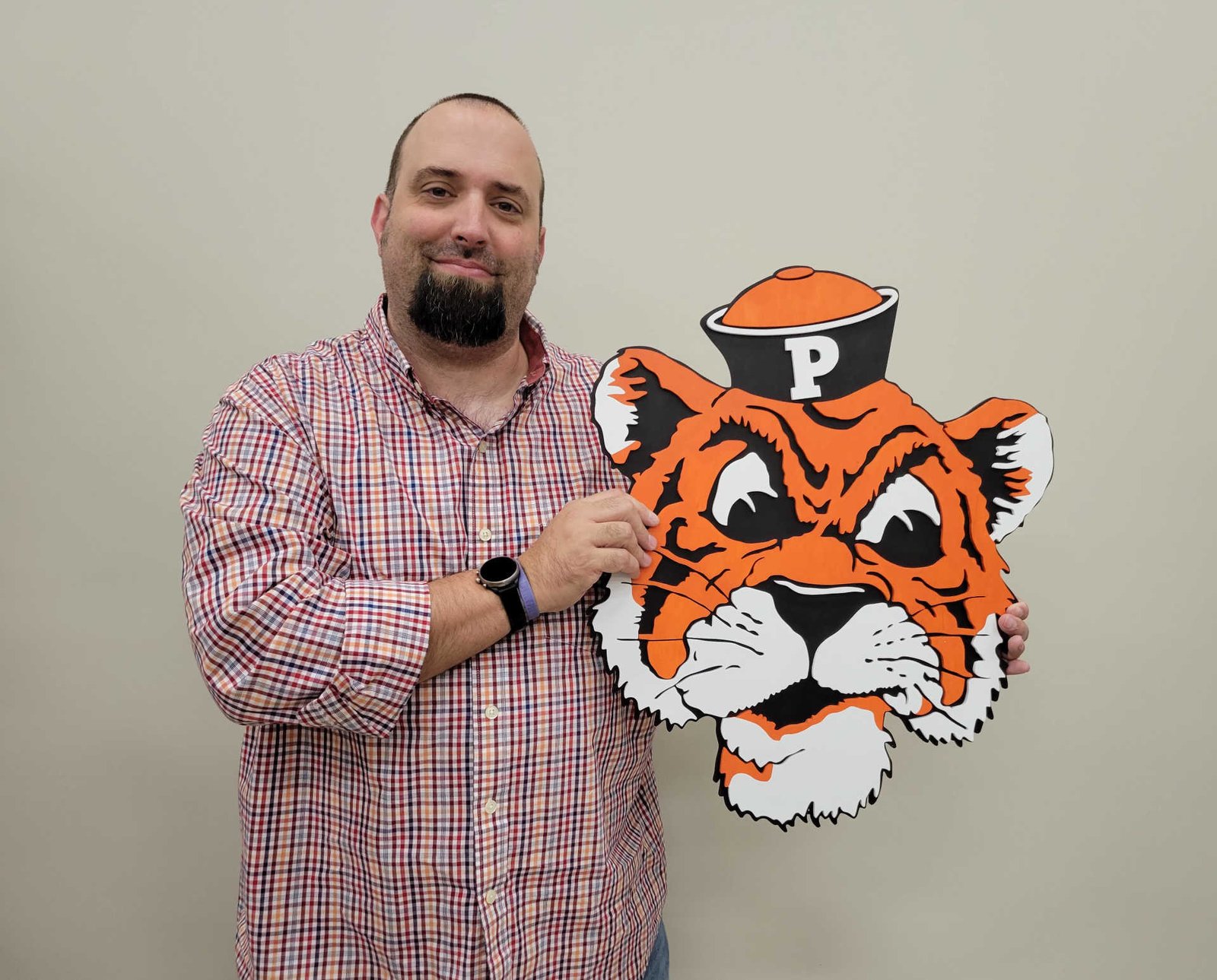 University of the Pacific Tigers Logo Sign w/LEDs - Made By Jay Lane
