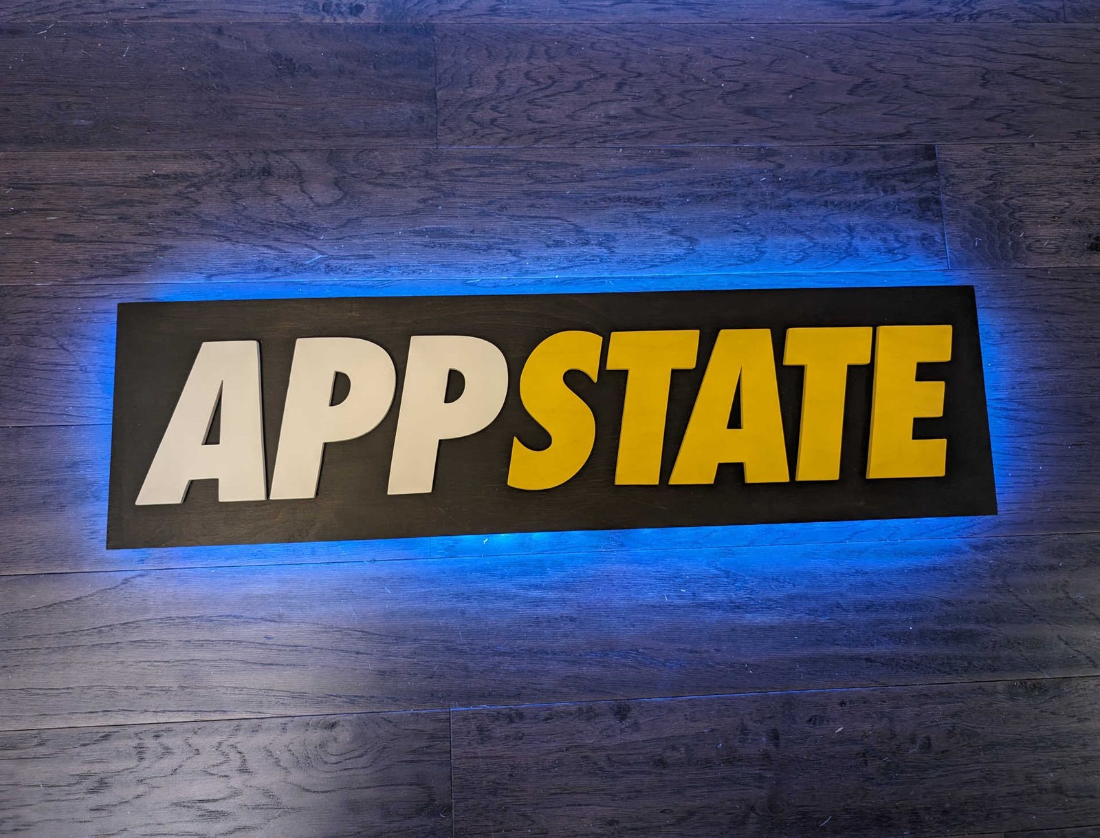 App State Wordmark Logo Sign - Made By Jay Lane