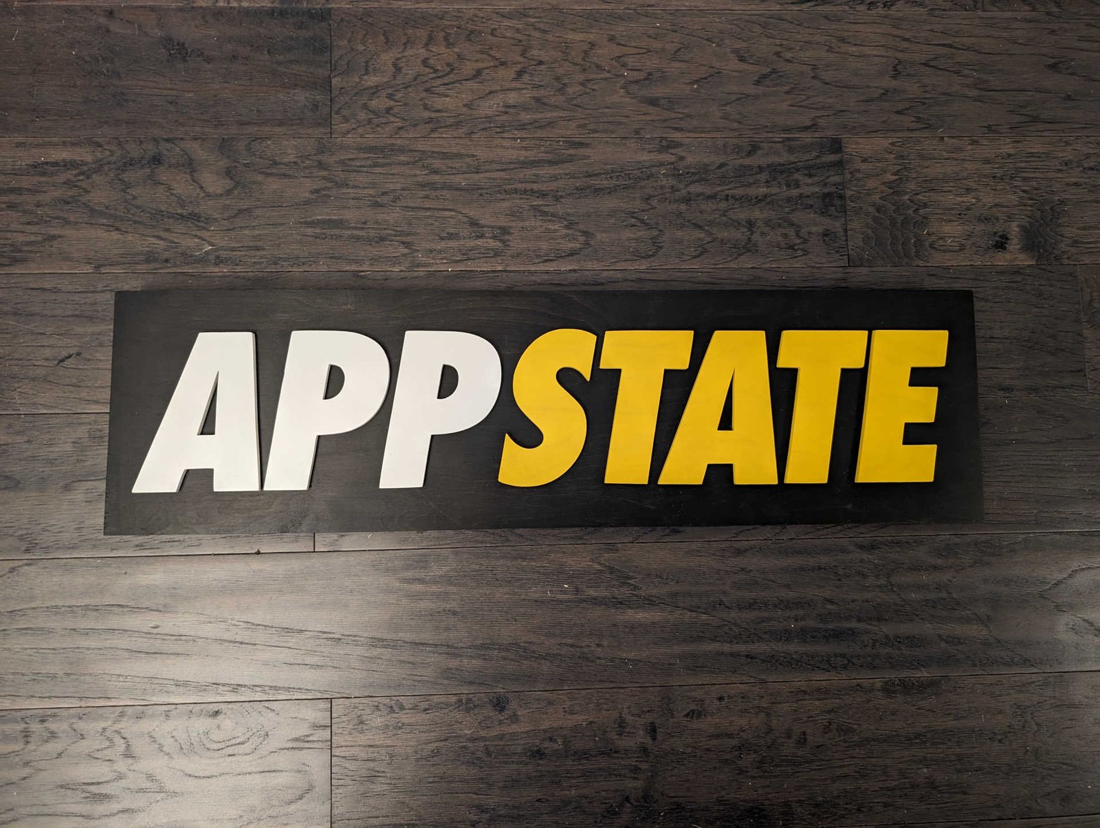 App State Wordmark Logo Sign - Made By Jay Lane