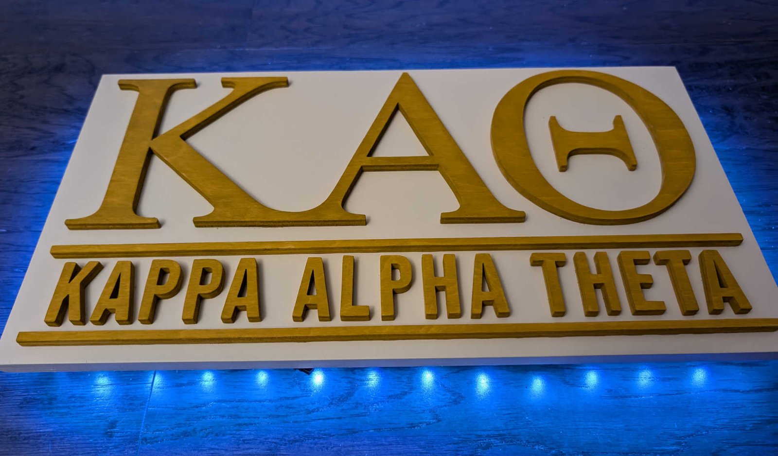 Kappa Alpha Theta Wood Sign - Made By Jay Lane